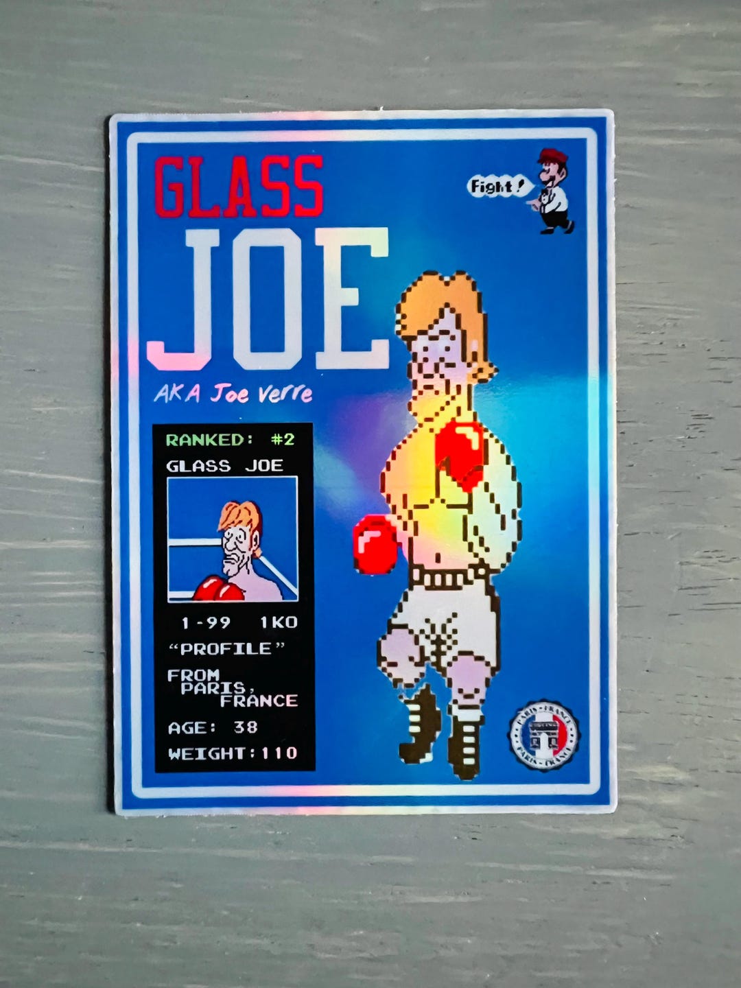 Video Game Sticker-punch Out/glass Joe - Etsy