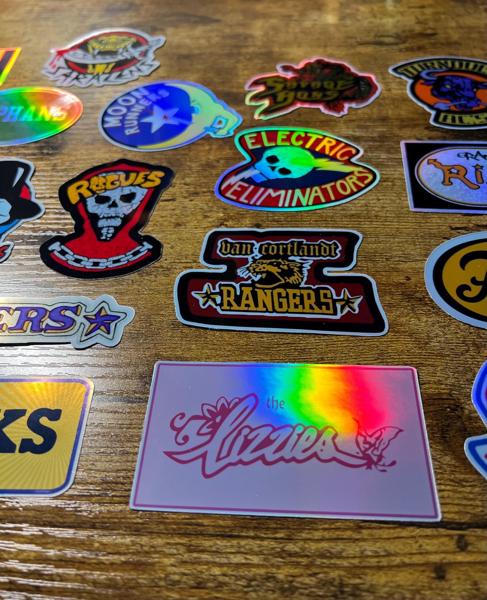 The Warriors Movie Gang Logos Holographic Stickers - Etsy