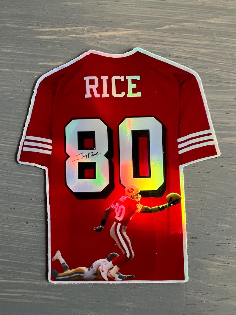 Jerry Rice Jersey Sticker - Etsy