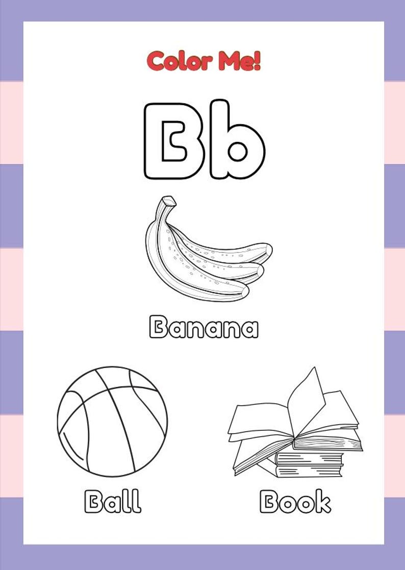 ABC Coloring Book for Kids | Alphabet Coloring Pages | Educational ...