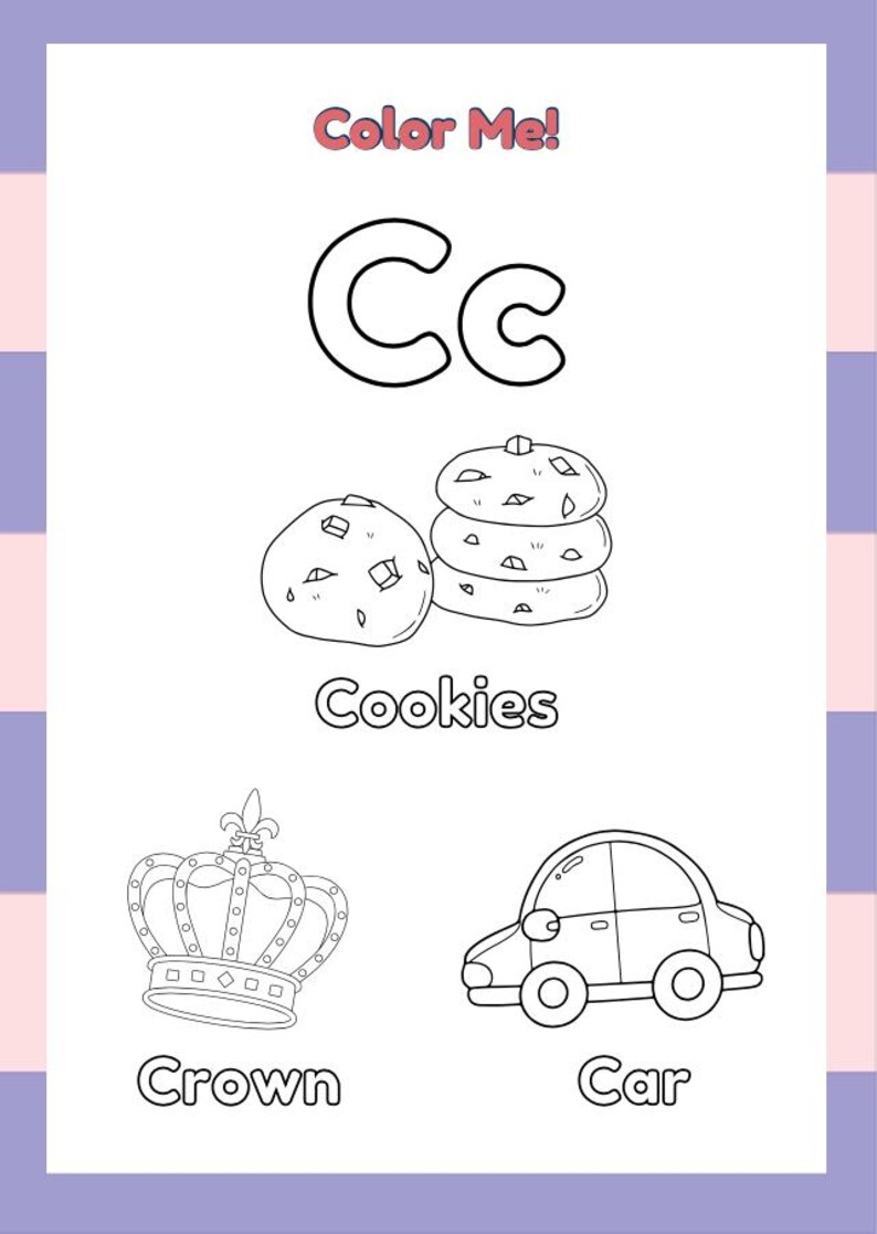ABC Coloring Book for Kids | Alphabet Coloring Pages | Educational ...