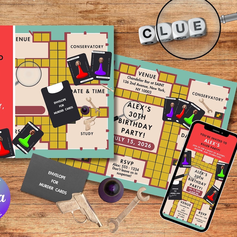 Clue Murder Mystery - Etsy