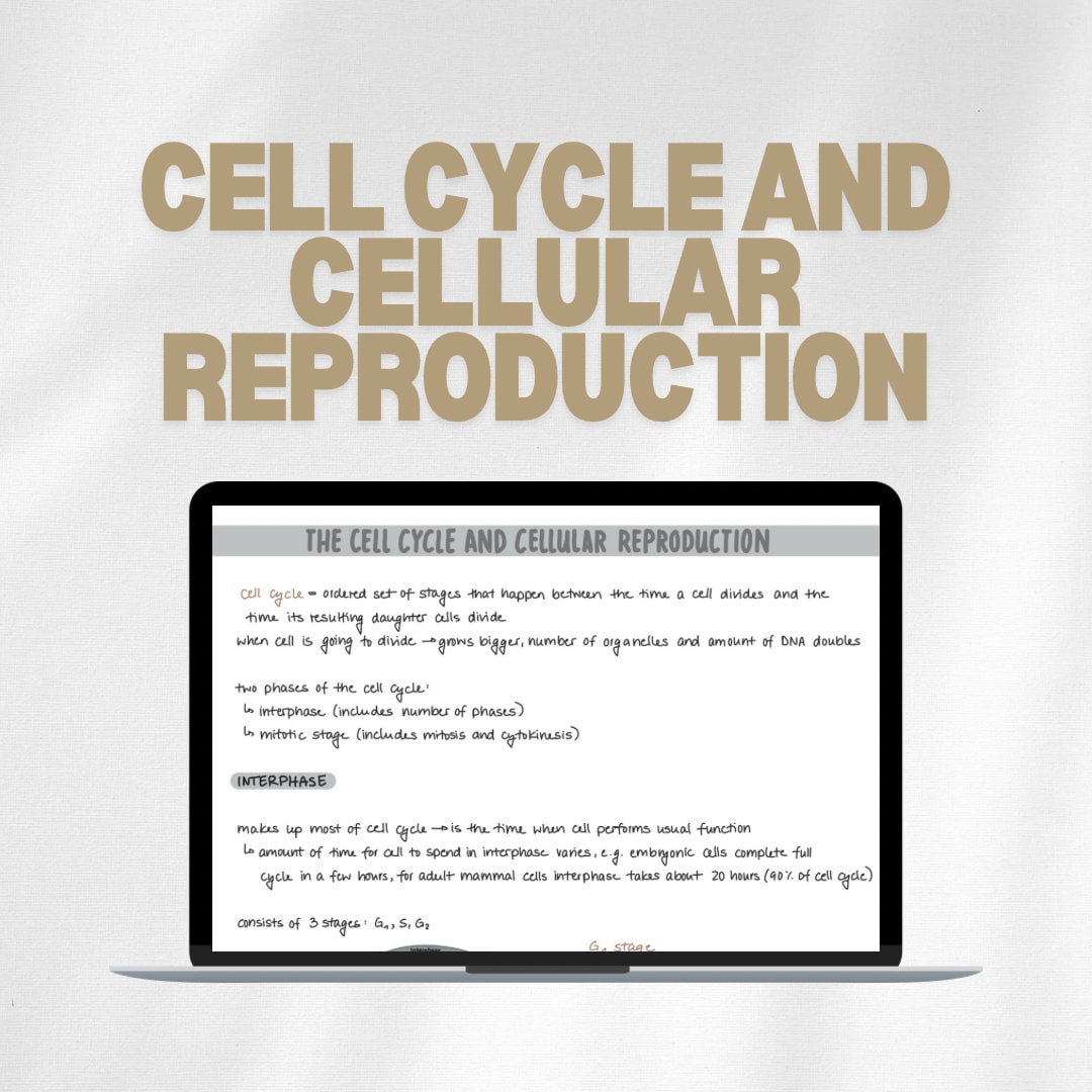 Cell Cycle and Cellular Reproduction Study Notes for Introductory ...
