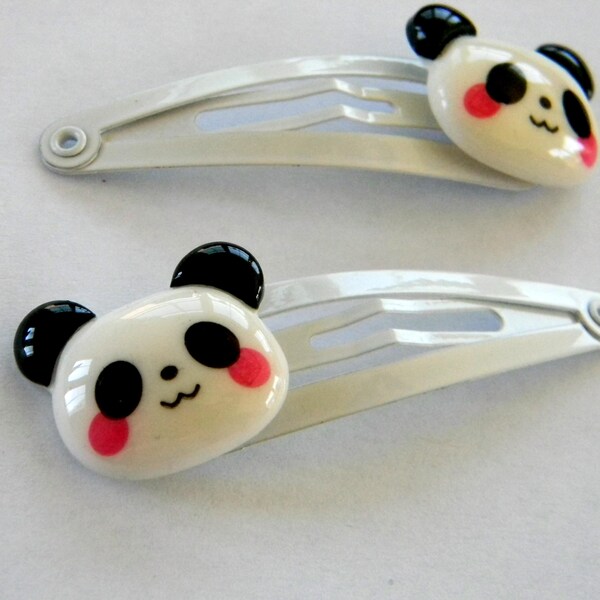 Panda Hair Clip - Etsy