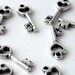 Small Key Charms Set of 10 Silver Color 20x7mm - Etsy