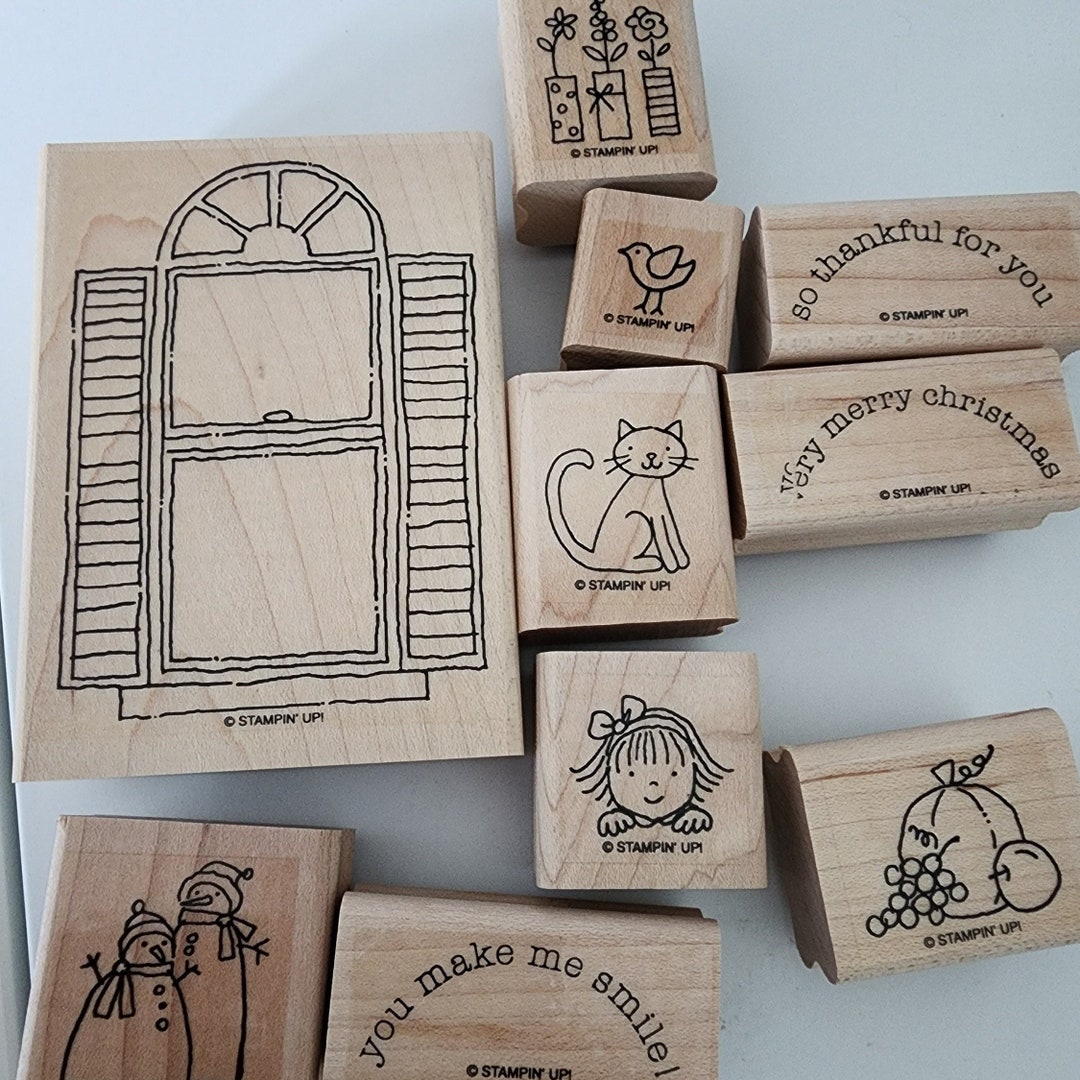 Stampin up Window Dressing Gently Used Set of 10 Stamps - Etsy