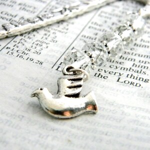 Fancy Dove Bookmark With Clear Glass Beads Shepherd Hook Bookmark ...