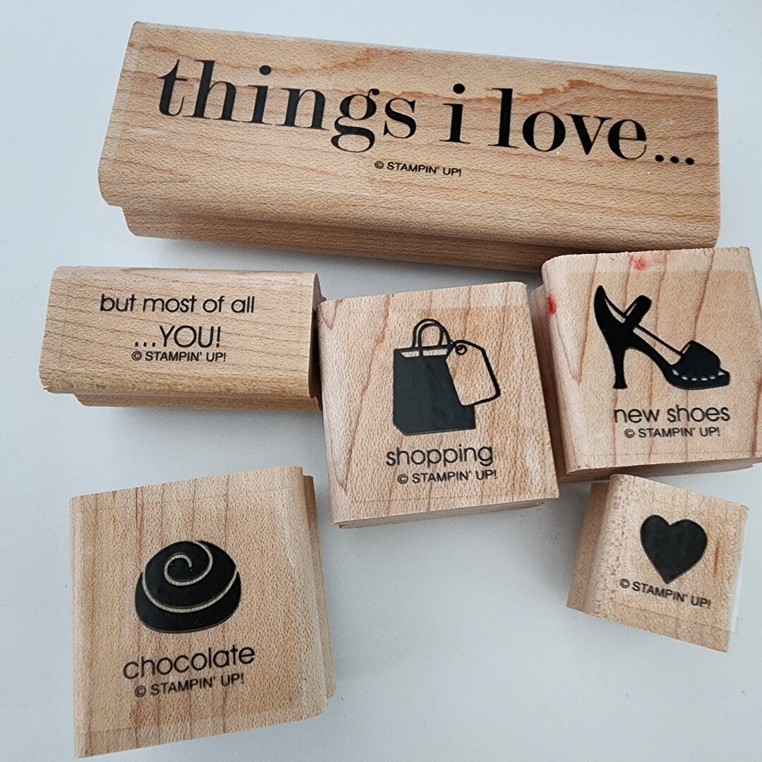 Stampin up Things I Love 6 Piece Gently Used Set - Etsy