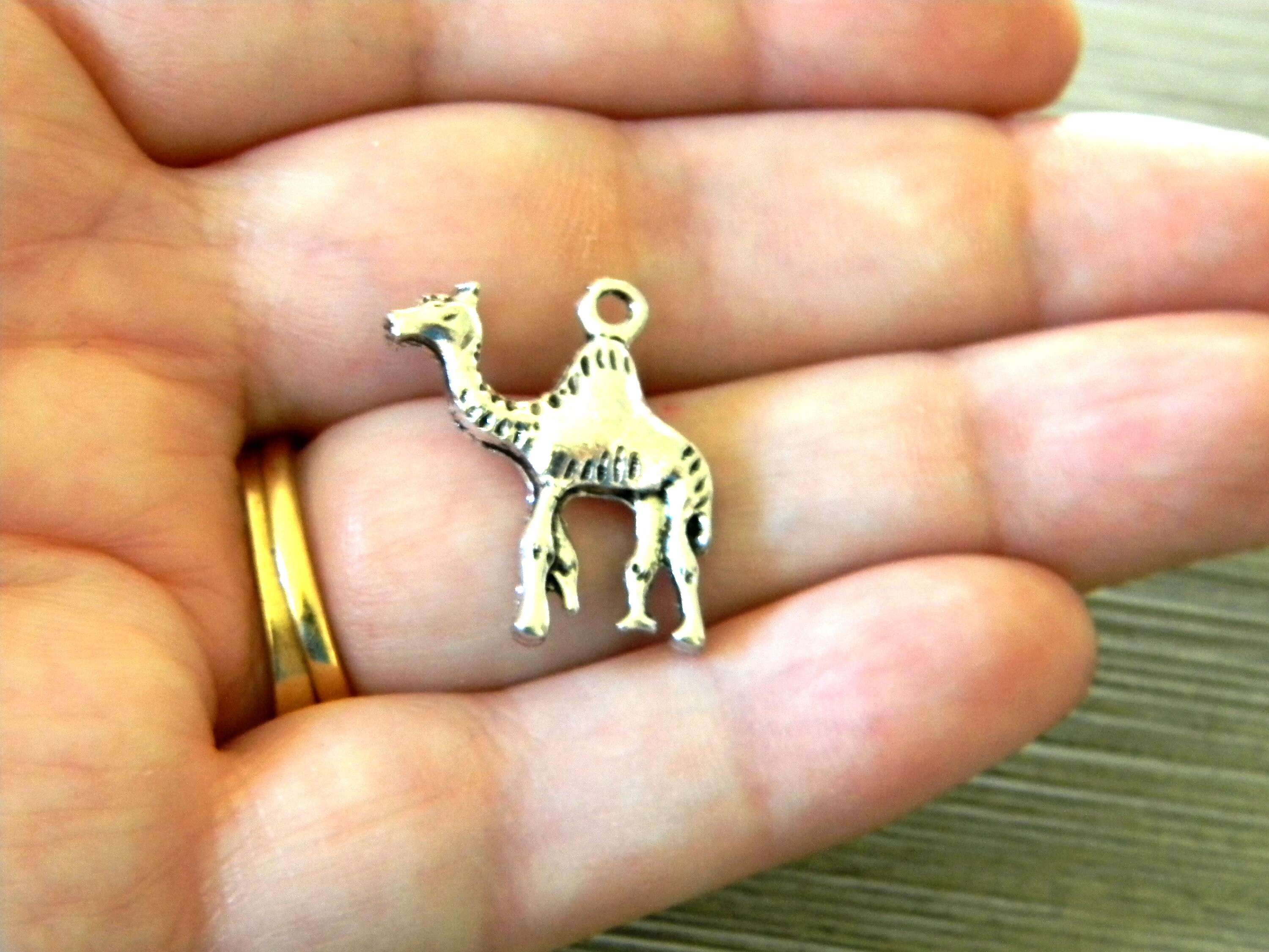 Camel Charms Set of 6 Silver Color 21x18mm - Etsy UK
