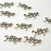 Hope Word Charms Set of 10 Silver Color 14x27mm - Etsy
