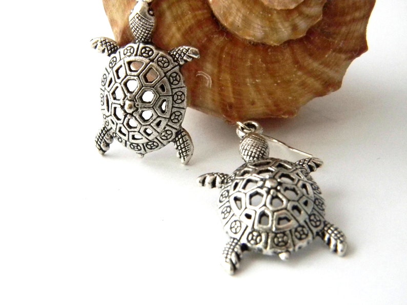 Fancy Turtle Earrings | Etsy