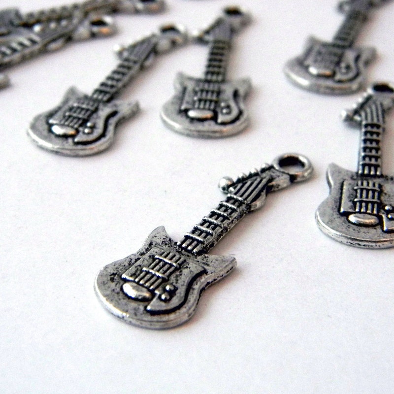 Electric Guitar Charm - Etsy
