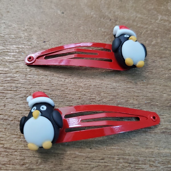 Penguin Hair Clip - Etsy
