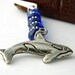Orca Whale Bookmark With Blue Glass Beads Shepherd Hook Silver Color - Etsy