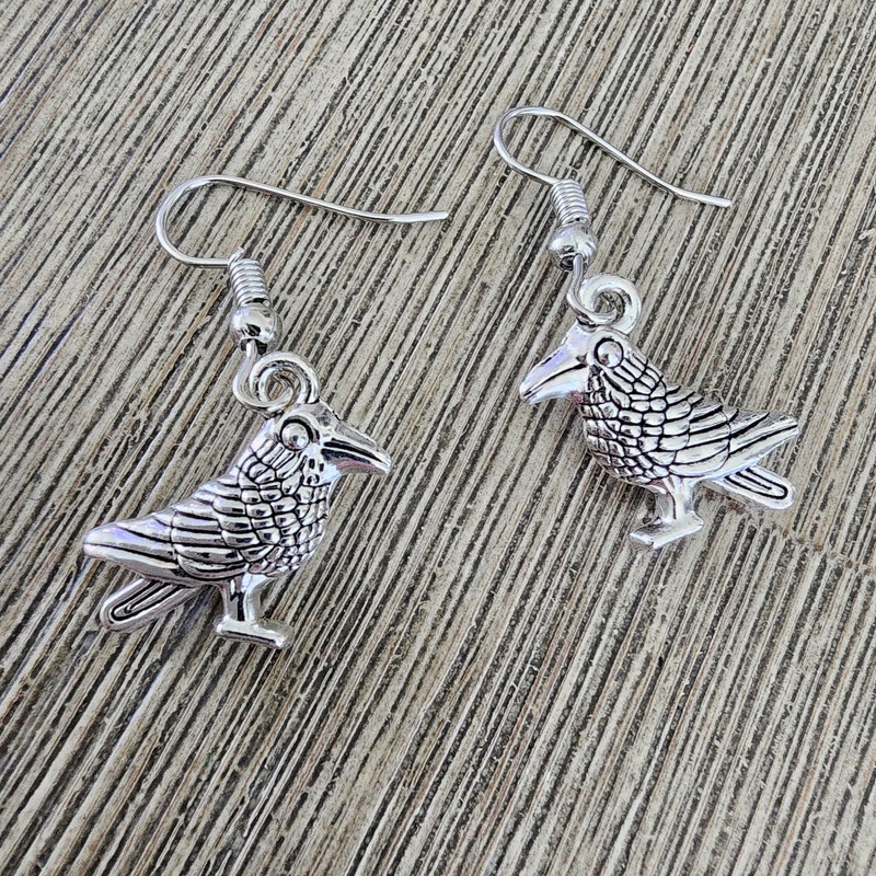Silver Crow - Etsy