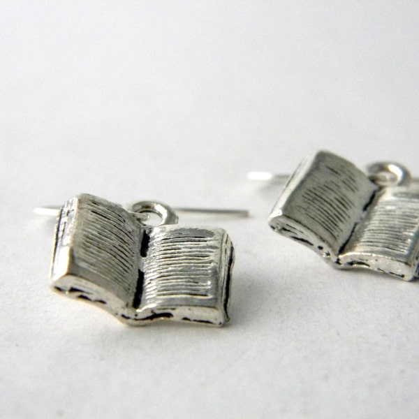 Book Earrings - Etsy