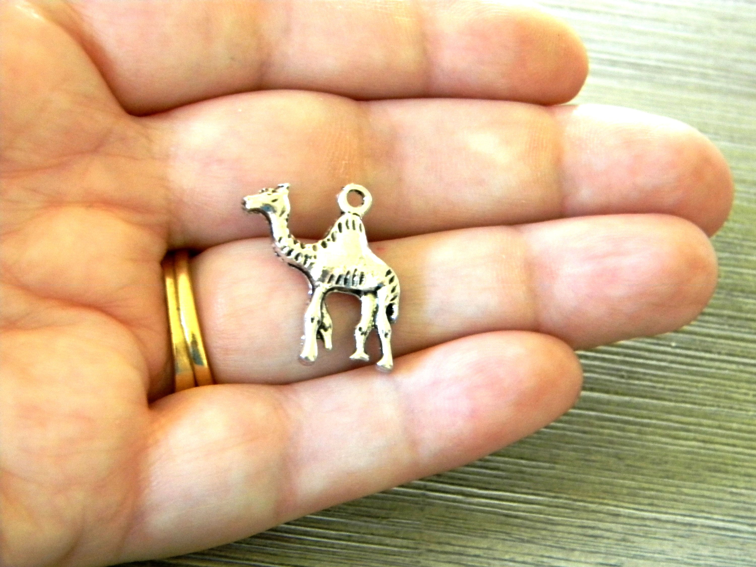 Camel Charms Set of 6 Silver Color 21x18mm - Etsy UK