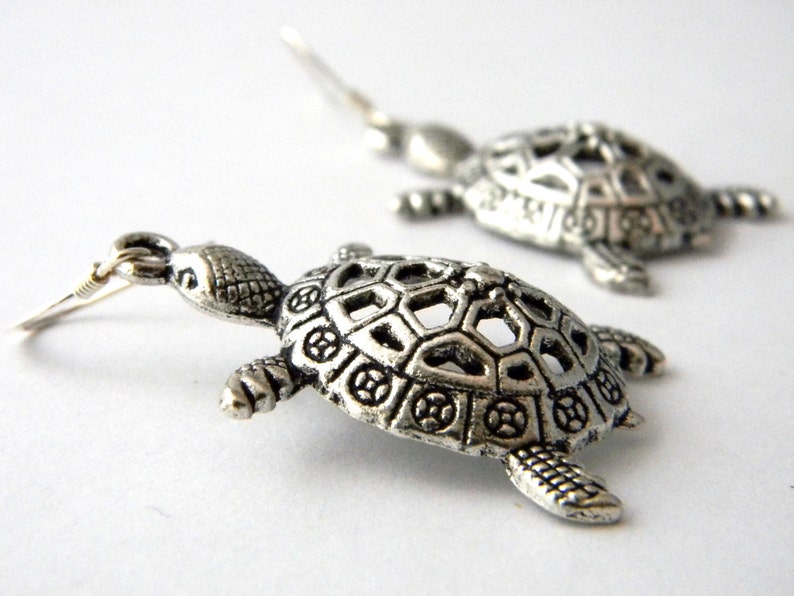Fancy Turtle Earrings | Etsy