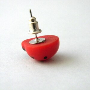 Cute Ladybug Post Earrings Red Ladybug Stud Earrings - Etsy