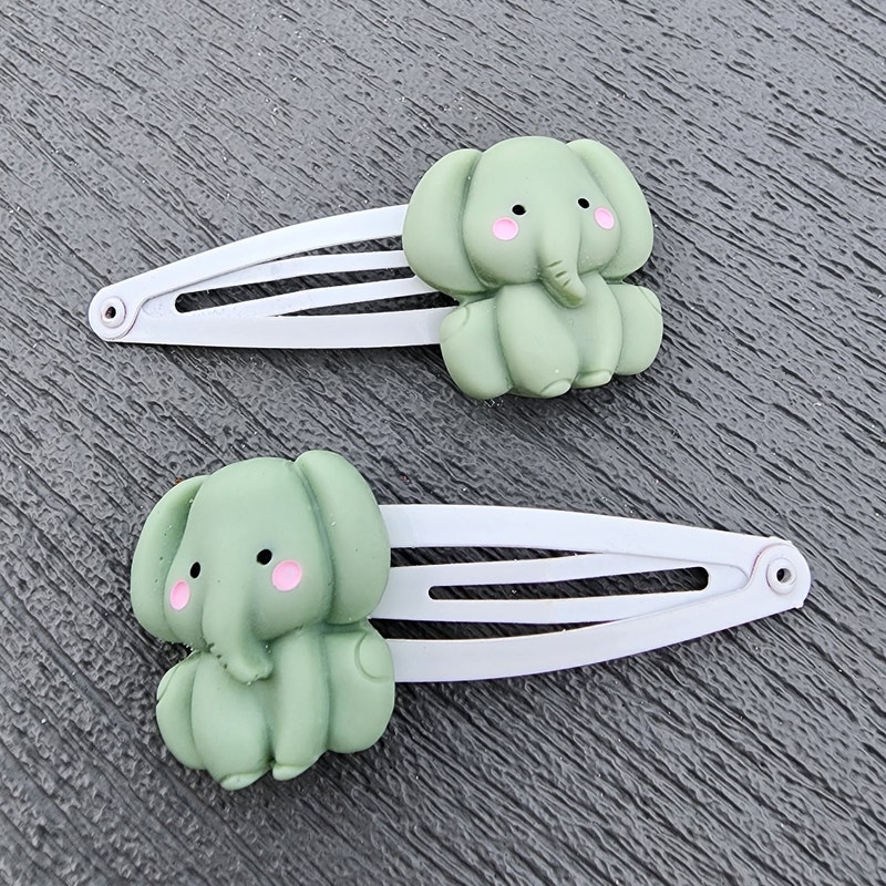 Elephant Hair Clip - Etsy