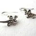 Tyrannosaurus Rex Earrings Silver Dinosaur Earrings Dangle Earrings - Etsy