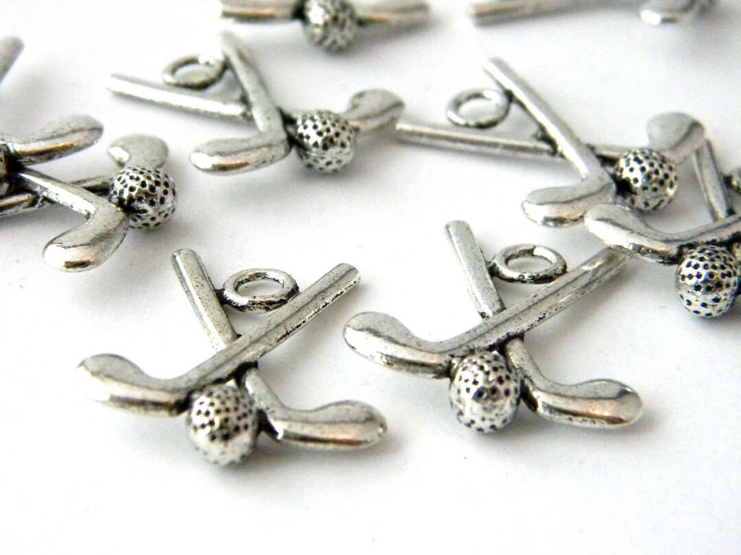 Golf Club Charms Set of 10 Silver Color 25x20mm - Etsy