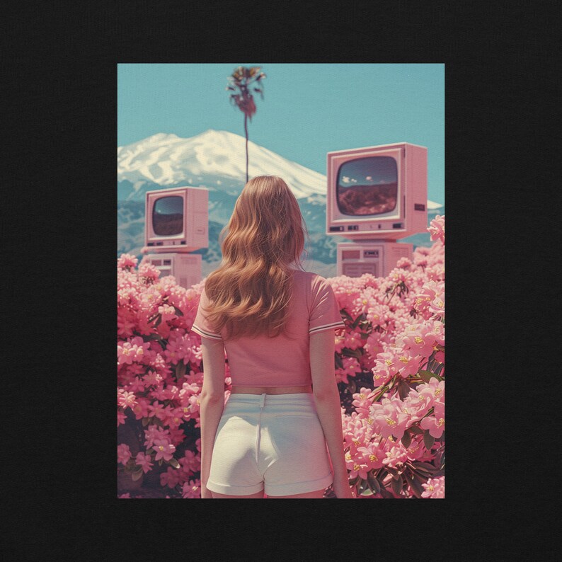 Aesthetic Retro Dreamcore Sweatshirt, Retro Future, Pink is Best, Silly ...