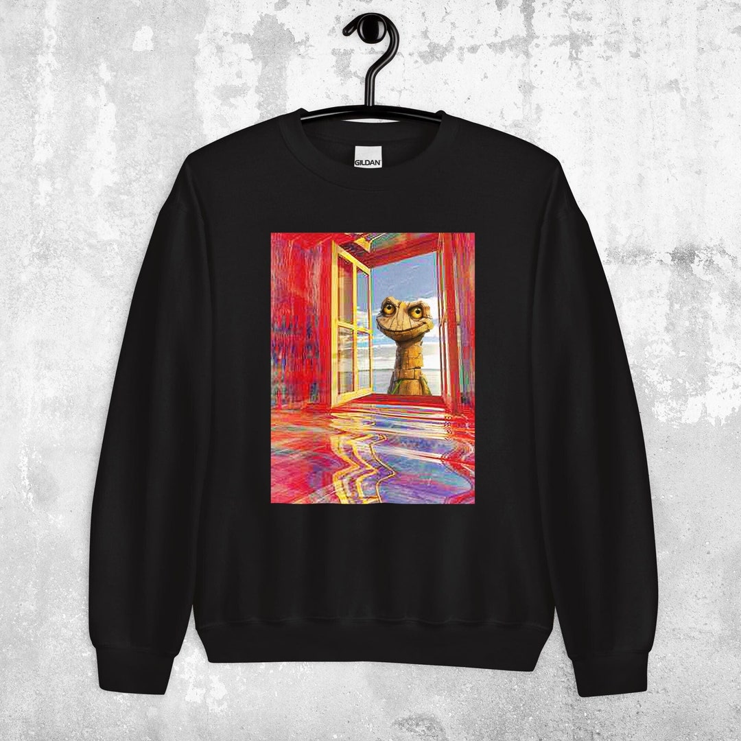 Aesthetic Alien Shirt, Surreal Weirdcore Sweatshirt, Silly Frog Shirt ...