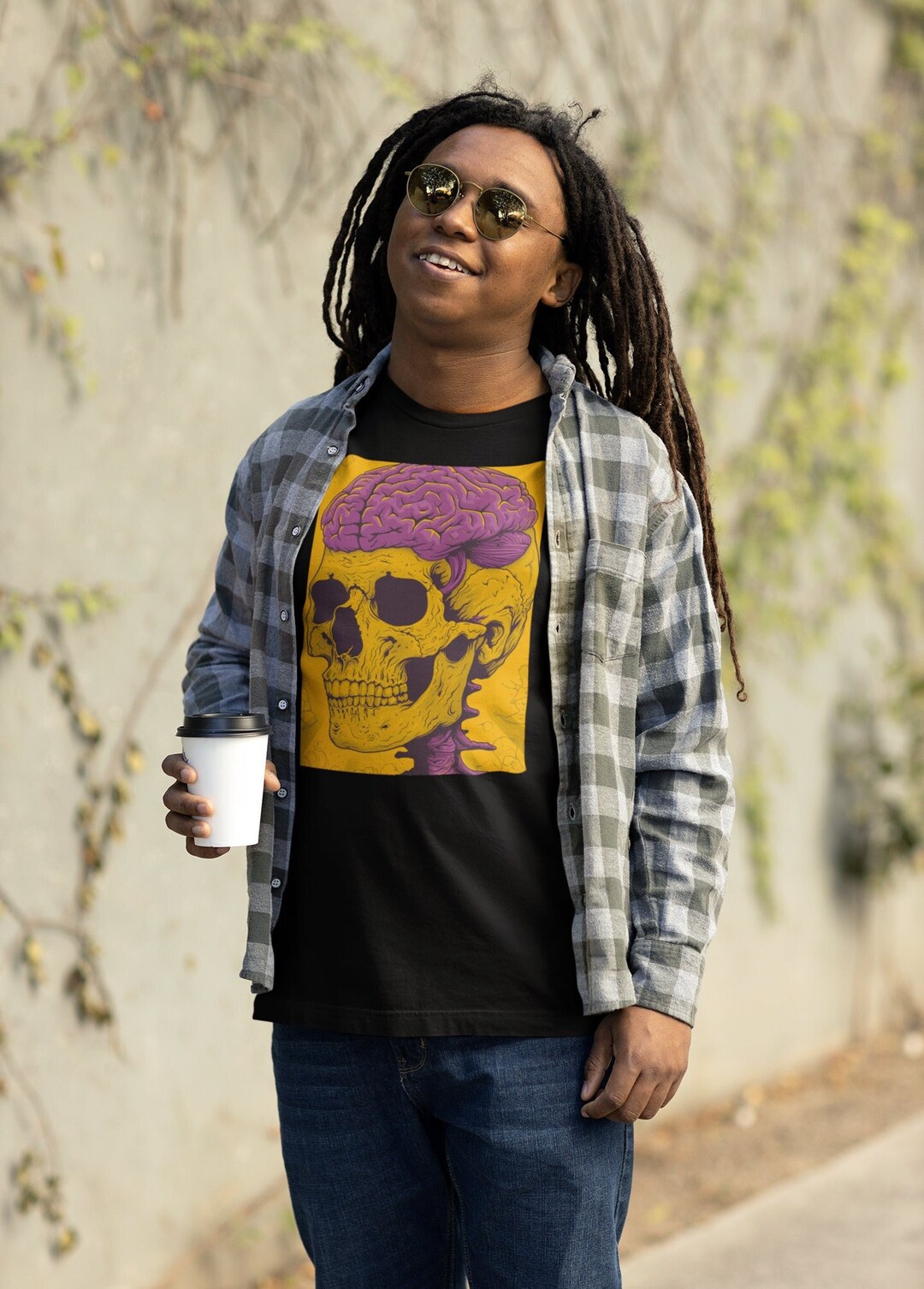 Brain & Skull Dreamcore Shirt, Weird Skull Shirt, Silly Meme Shirt ...