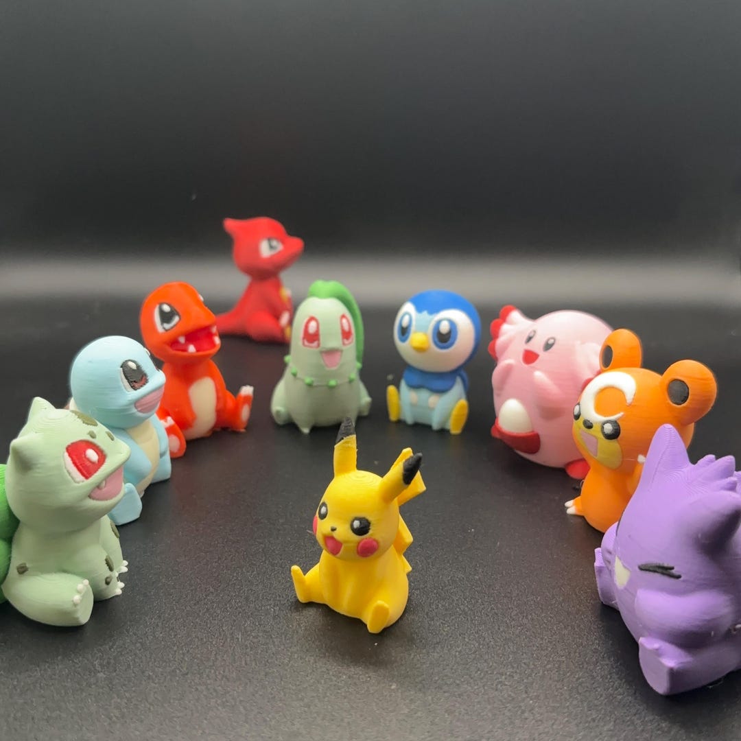 Cute Pokemon Figurines | 3D Printed Tiny Pokemon Figures | Pokemon ...