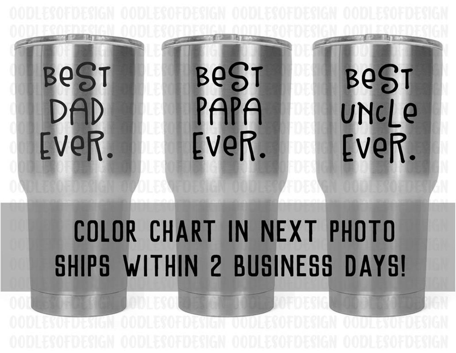 Best Dad Ever Vinyl Decal Best Papa Ever Vinyl Decal Best | Etsy