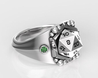 D20 Statement Ring - Etsy