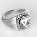 Wide Men's Dnd D20 Silver Signet Ring - Geeky D&D Statement Ring Gift ...