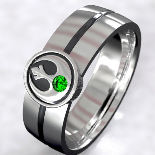 Star Wars Rebel Alliance Inspired Matching Wedding Ring Set - Etsy