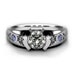 Gamer Engagement Ring in Silver, Palladium or Gold - Certified ...