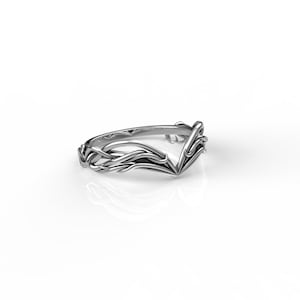 Elven Fantasy Crown Ring - Twisting Elvish Braided Wedding Band ...