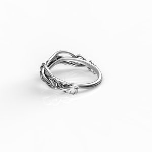 Elven Fantasy Crown Ring - Twisting Elvish Braided Wedding Band ...