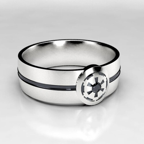 Star Wars Wedding Jedi Order Ring Silver Ring With Diamond - Etsy