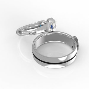 Star Wars Rebel Alliance Inspired Matching Wedding Ring Set - Star Wars Ring - Geek Engagement ...