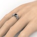 Goth Skull Engagement Ring With Moissanite or Black Diamond ...