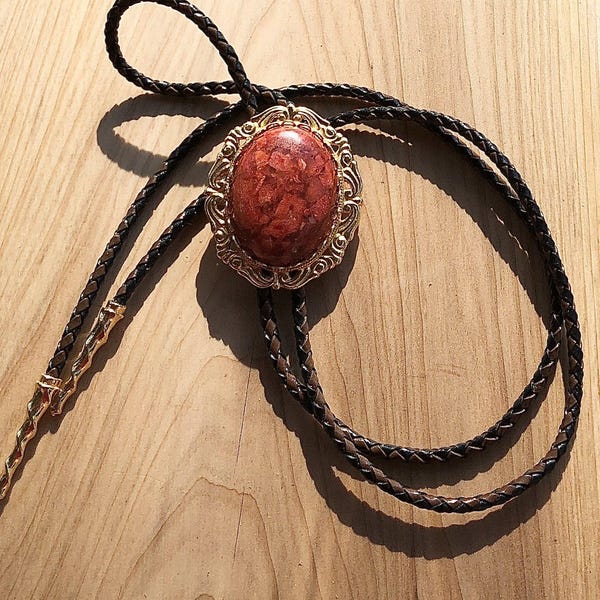 Mens Bolo Tie Jasper - Etsy