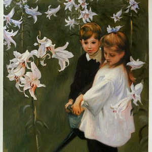 Garden Study of the Vickers Children - John Singer Sargent Hand-painted ...