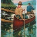 Canoe, Rowing, River Philip Goodwin Hand-painted Oil Painting ...