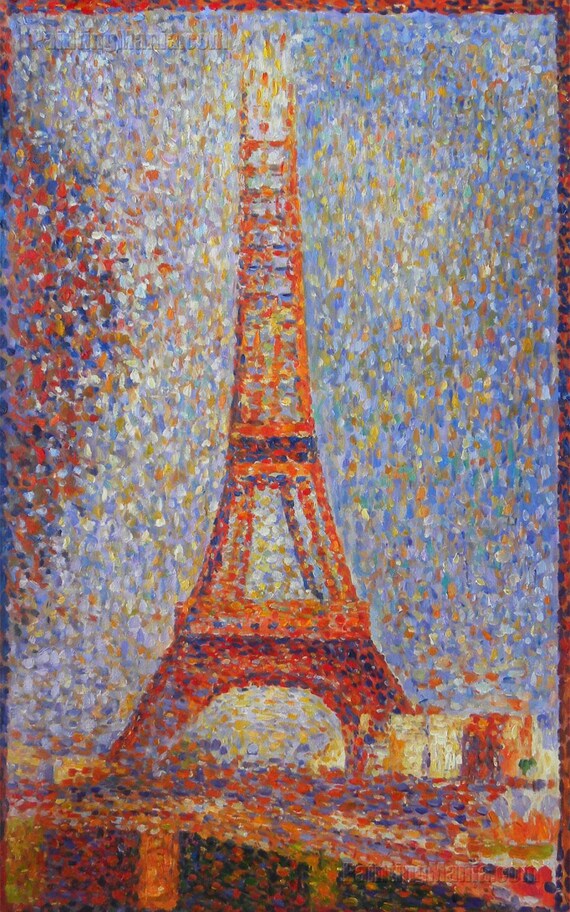 The Eiffel Tower George Seurat hand-painted oil painting