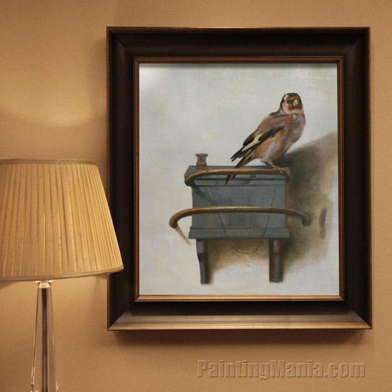 The Goldfinch - Carel Fabritius Hand-painted Oil Painting Replica ...