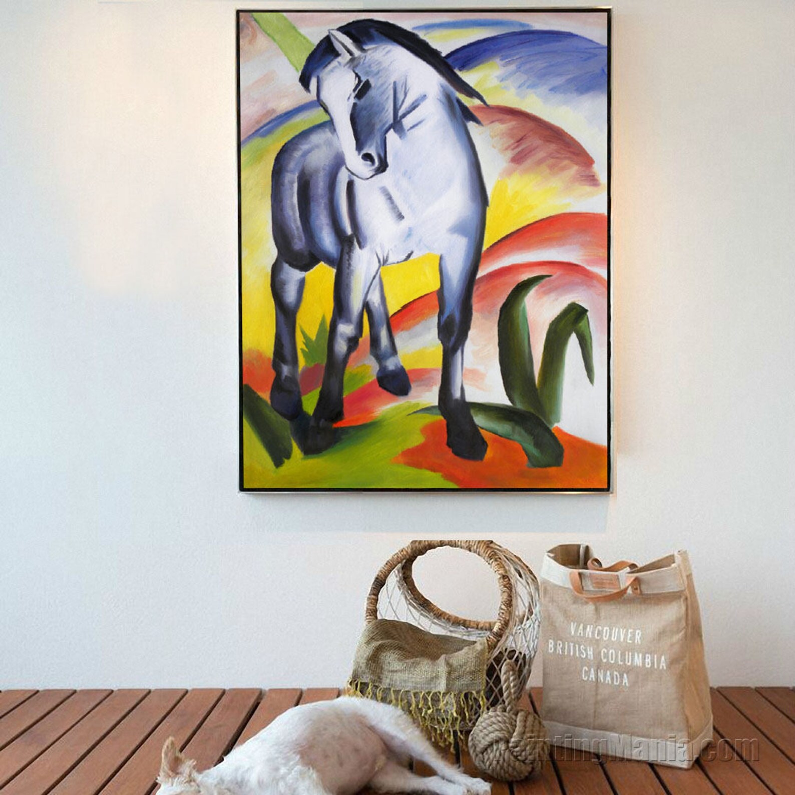 Blue Horse I Franz Marc Hand-painted Oil Painting - Etsy
