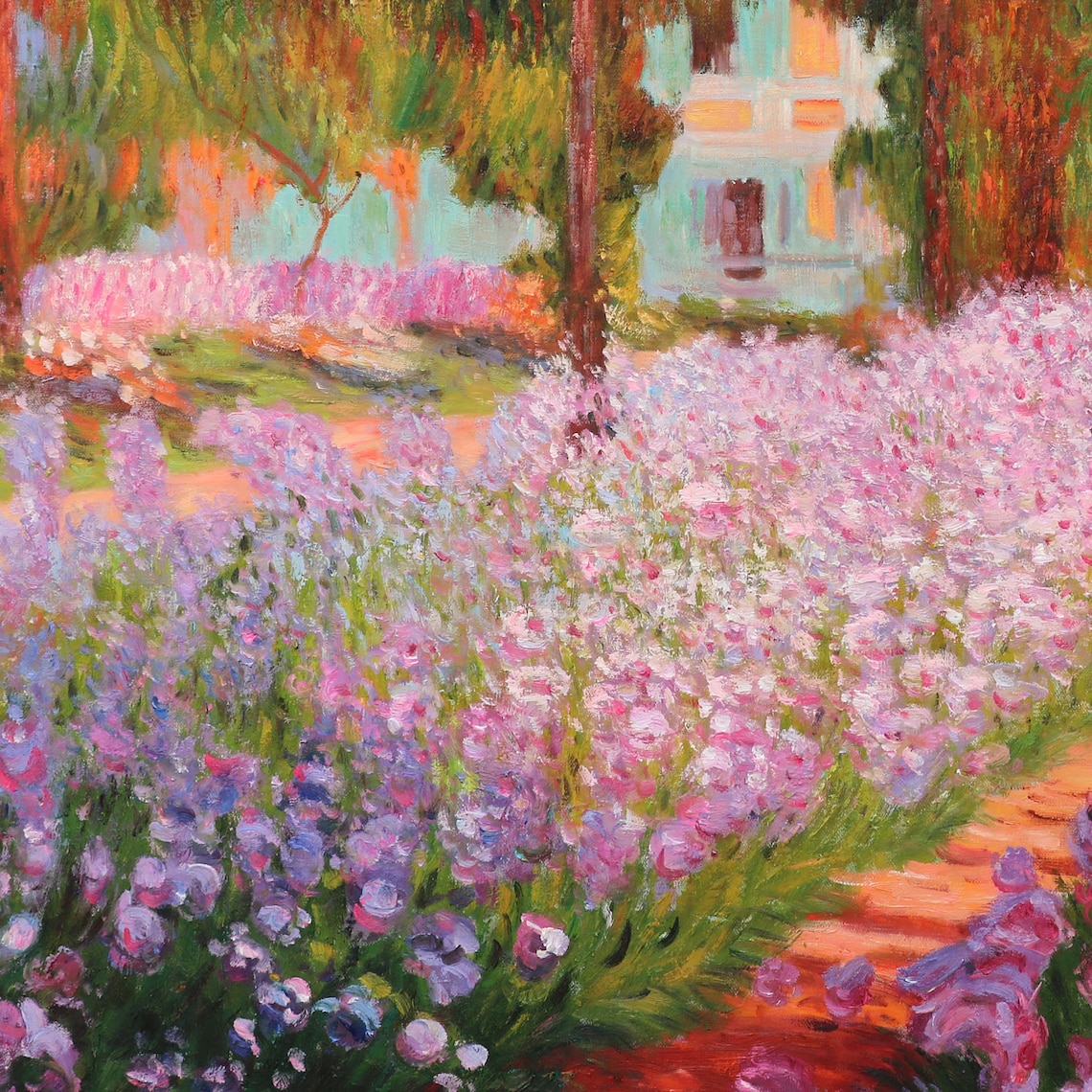 Irises in Monet's Garden Claude Monet Hand-painted Oil - Etsy