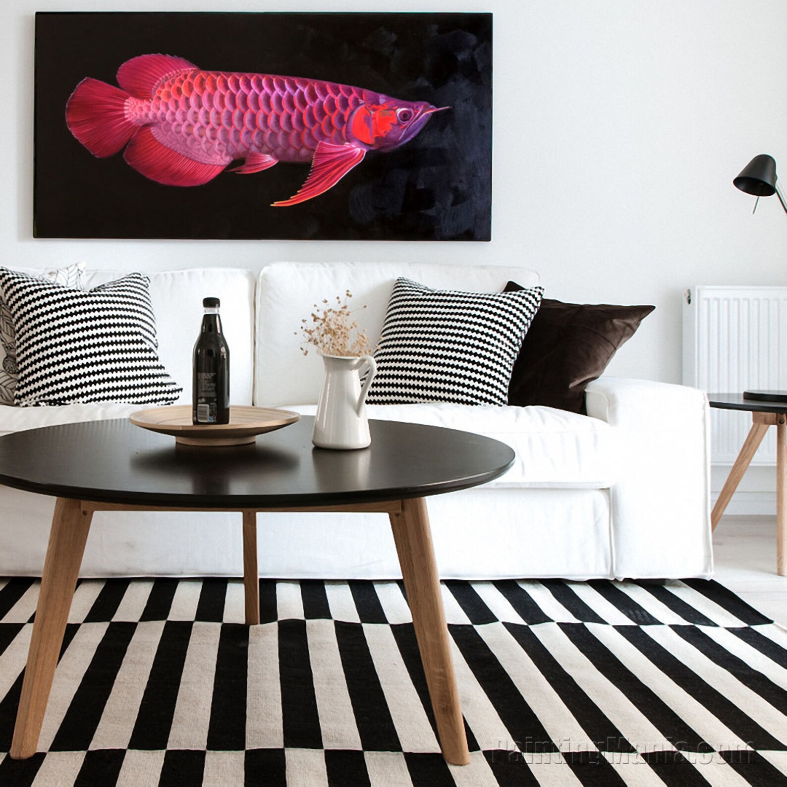 Red Dragon Fish - High Quality Hand-painted Original Oil Painting ...