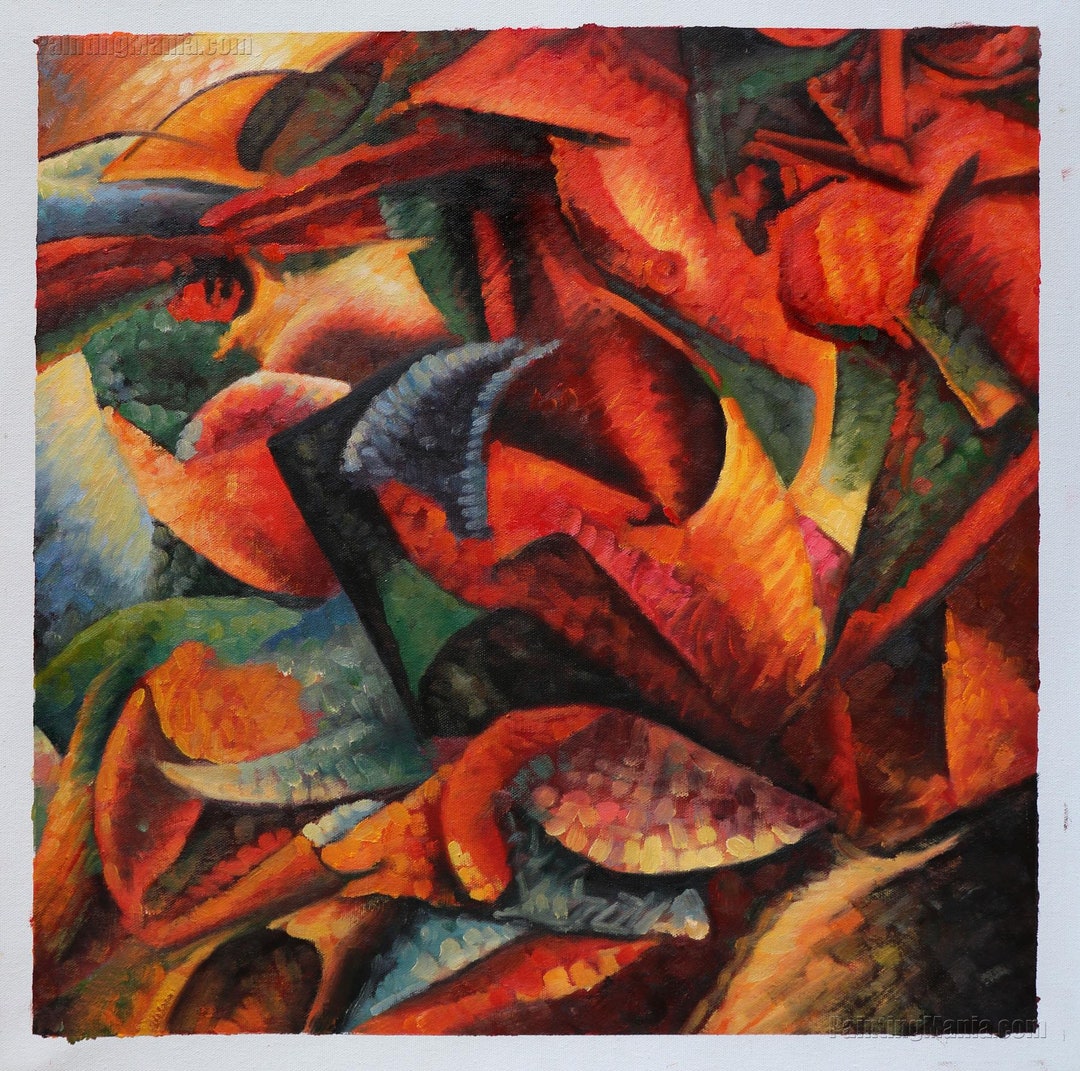 Dynamism of a Human Body - Umberto Boccioni Hand-painted Oil Painting ...