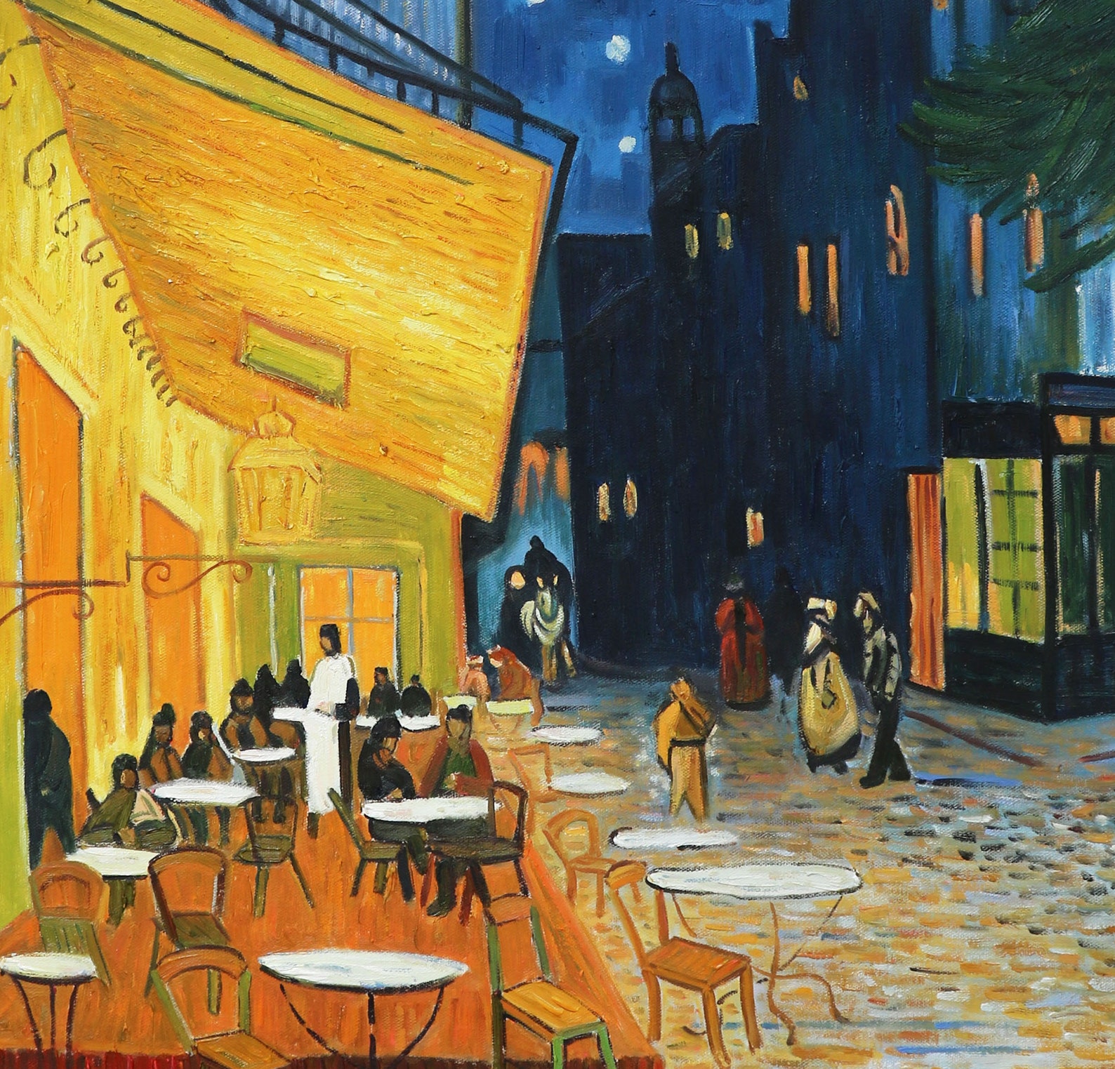 Cafe Terrace on the Place Du Forum Arles at Night Vincent | Etsy